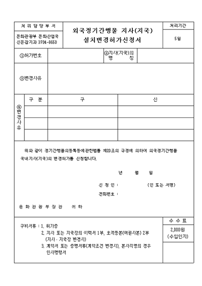 외국정기간행물지사지국설치변경허가신청서 문화관광부 서식 가상드라이브 Iso실행프로그램 최강자 데몬툴즈 다운로드